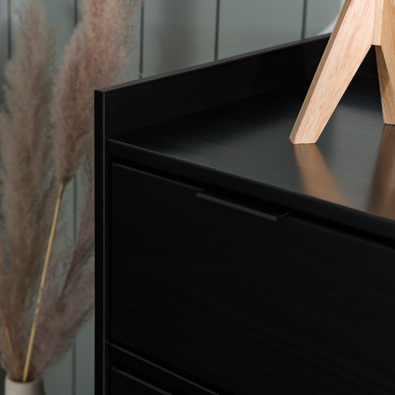 Ebern Designs Niarose 6 Drawer 55" W Solid Wood Double Dresser & Reviews | Wayfair